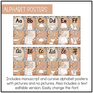 MODERN LEOPARD Classroom Decor Bundle | Editable | Cheetah | Boho Chic ...