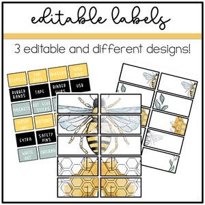 Bee Teacher Toolbox | Template | Bee and Eucalyptus Classroom Decor - Etsy
