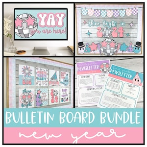 New Years Classroom Decor Bundle, Bulletin Board, Posters, Classroom ...