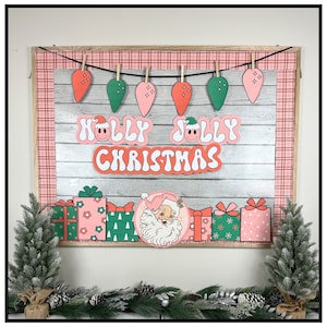 Christmas Bulletin Board Kit | Classroom Decor | Retro - Etsy