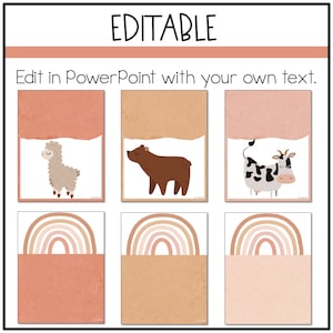 BOHO NEUTRALS Alphabet Posters | Boho Rainbow Classroom Decor - Etsy