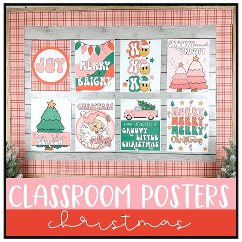 Christmas Classroom Posters Classroom Decor Retro - Etsy