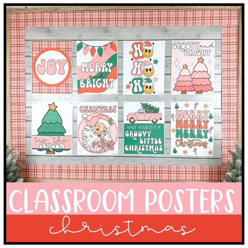 Christmas Classroom Posters Classroom Decor Retro - Etsy