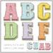 Retro Pastel Bulletin Board Letters | Varsity Patch Letters - Etsy