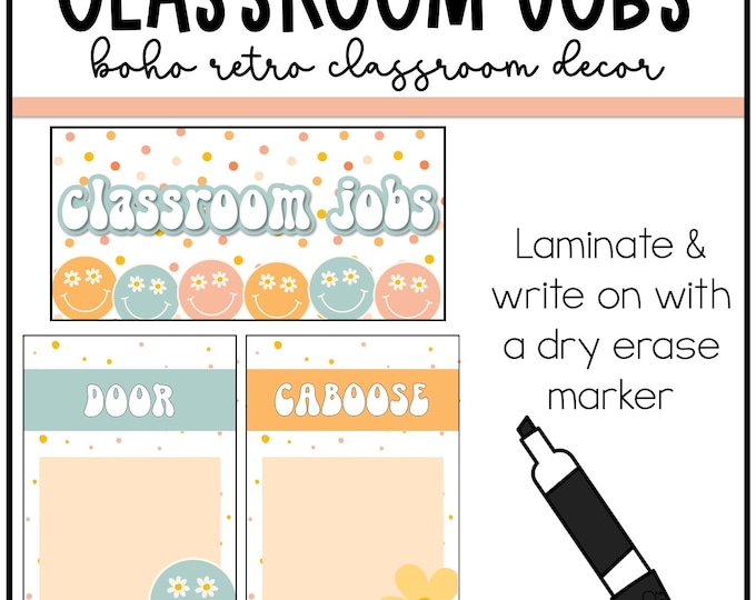 Boho Classroom Jobs Editable With Classroom Job Application - Matches ...