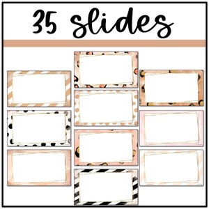 Modern Leopard Slides Template, Cheetah Classroom Decor, Classroom ...