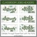 Eucalyptus Classroom Decor | Classroom Jobs for Students | Printables ...