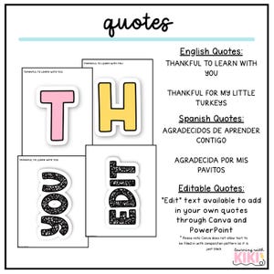Thanksiving Bulletin Board Kit | Composition Notebook Decor | Bilingual ...