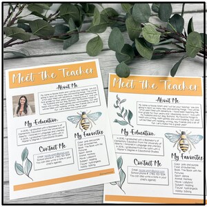 Bee Classroom Decor | Meet the Teacher | Teacher Letter - Etsy