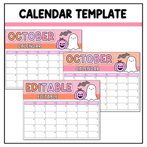 Halloween Classroom Newsletter Template | Pastel | Editable | October ...