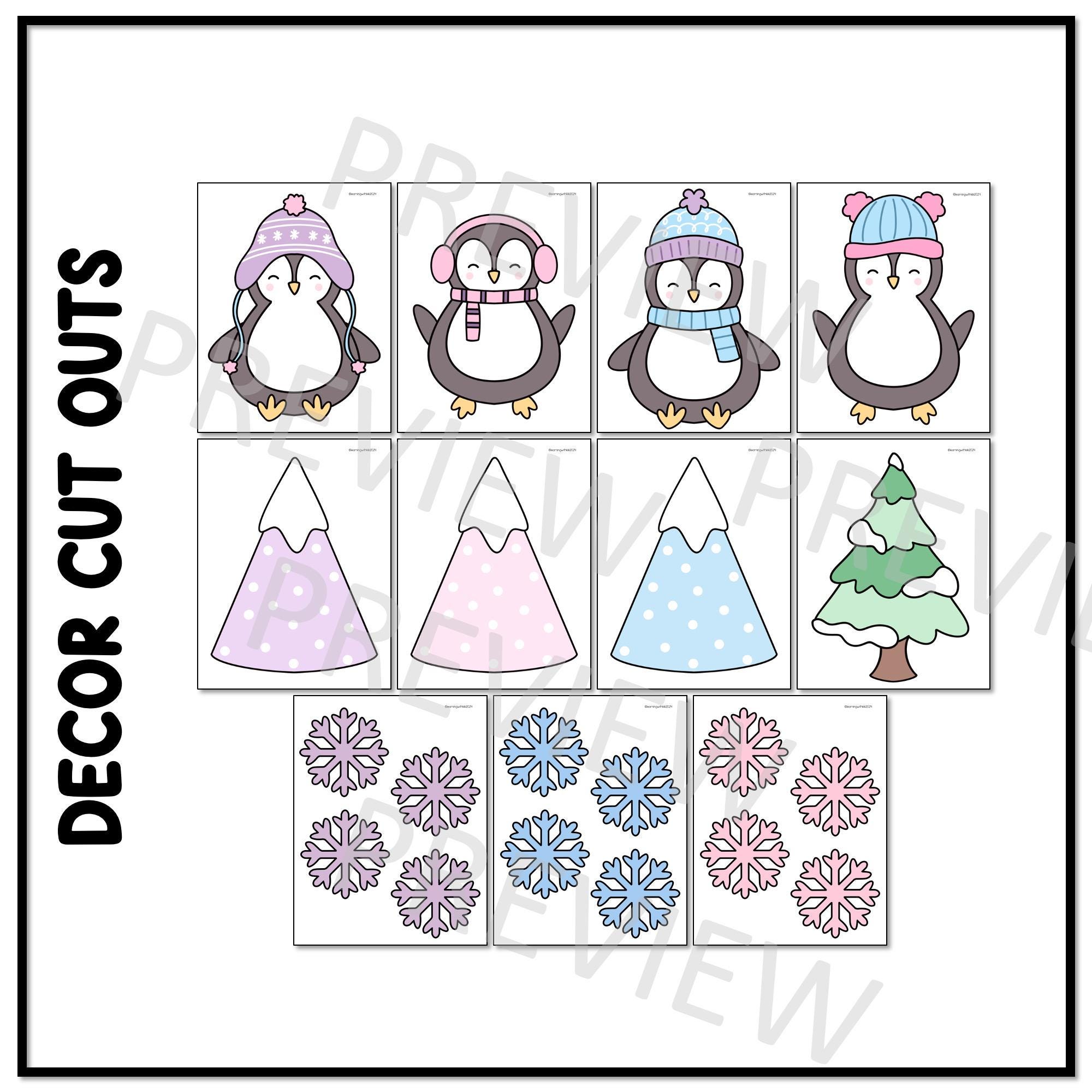Winter Bulletin Board Kit | Classroom Decor | January Classroom Decor ...