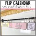 Retro Pastel Flip Calendar | Varsity Patch - Etsy