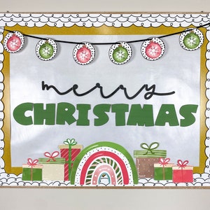 Christmas Bulletin Board | Boho Rainbow | Ideas - Etsy