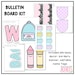 Back to School Bulletin Board Kit, Classroom Decor, Pastel Trendy ...