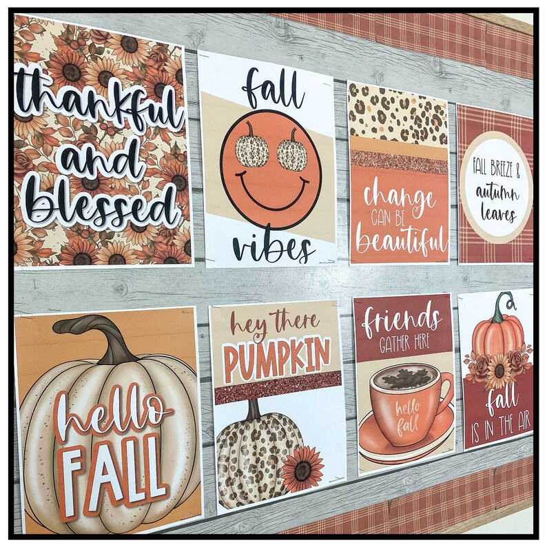 Fall Classroom Posters Classroom Decor Retro - Etsy