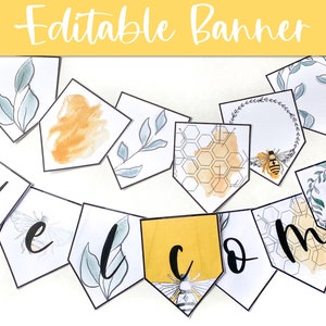 Bee Classroom Decor Bunting Banner Bulletin Board - Etsy