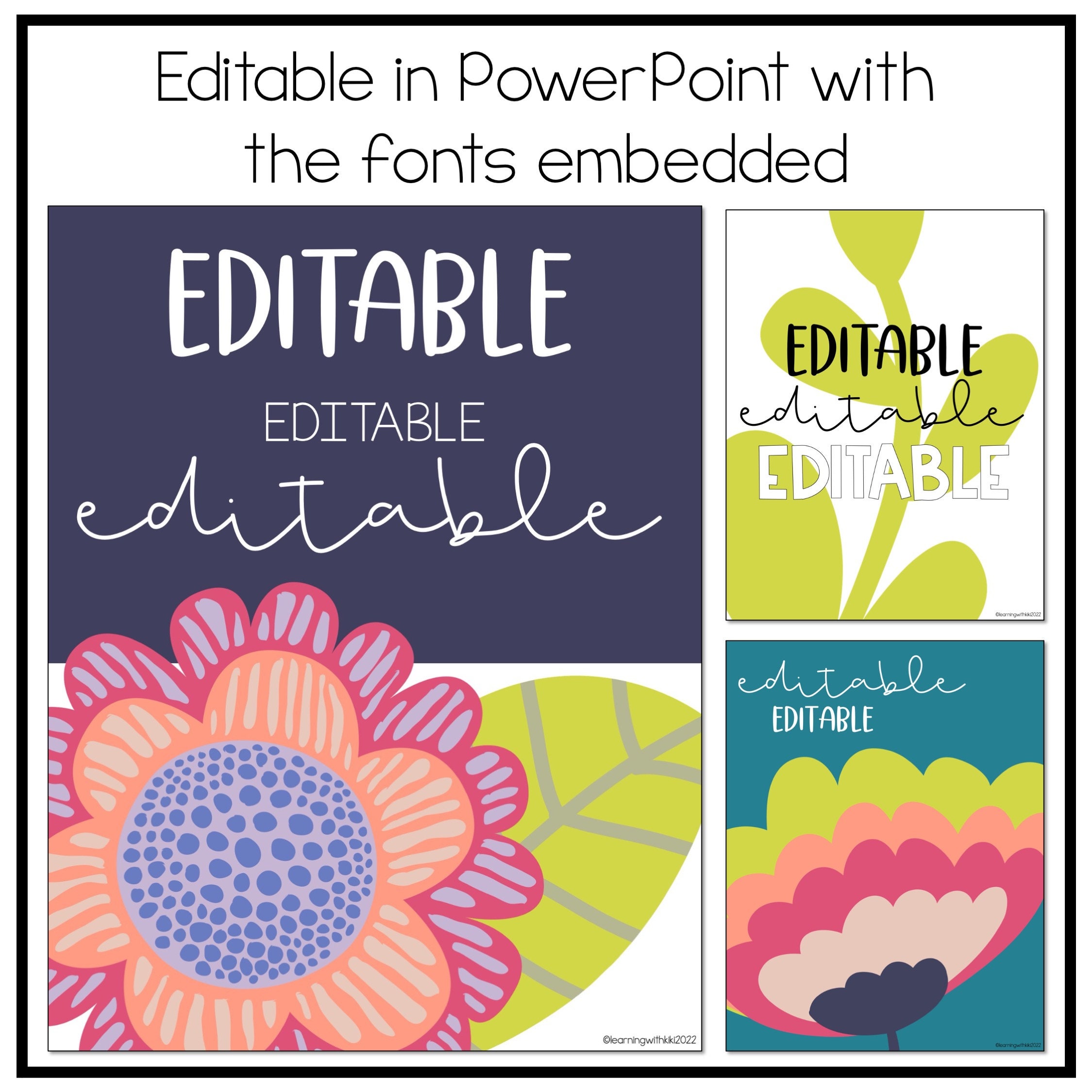 Spring Classroom Posters Classroom Decor Bright Flowers - Etsy Canada