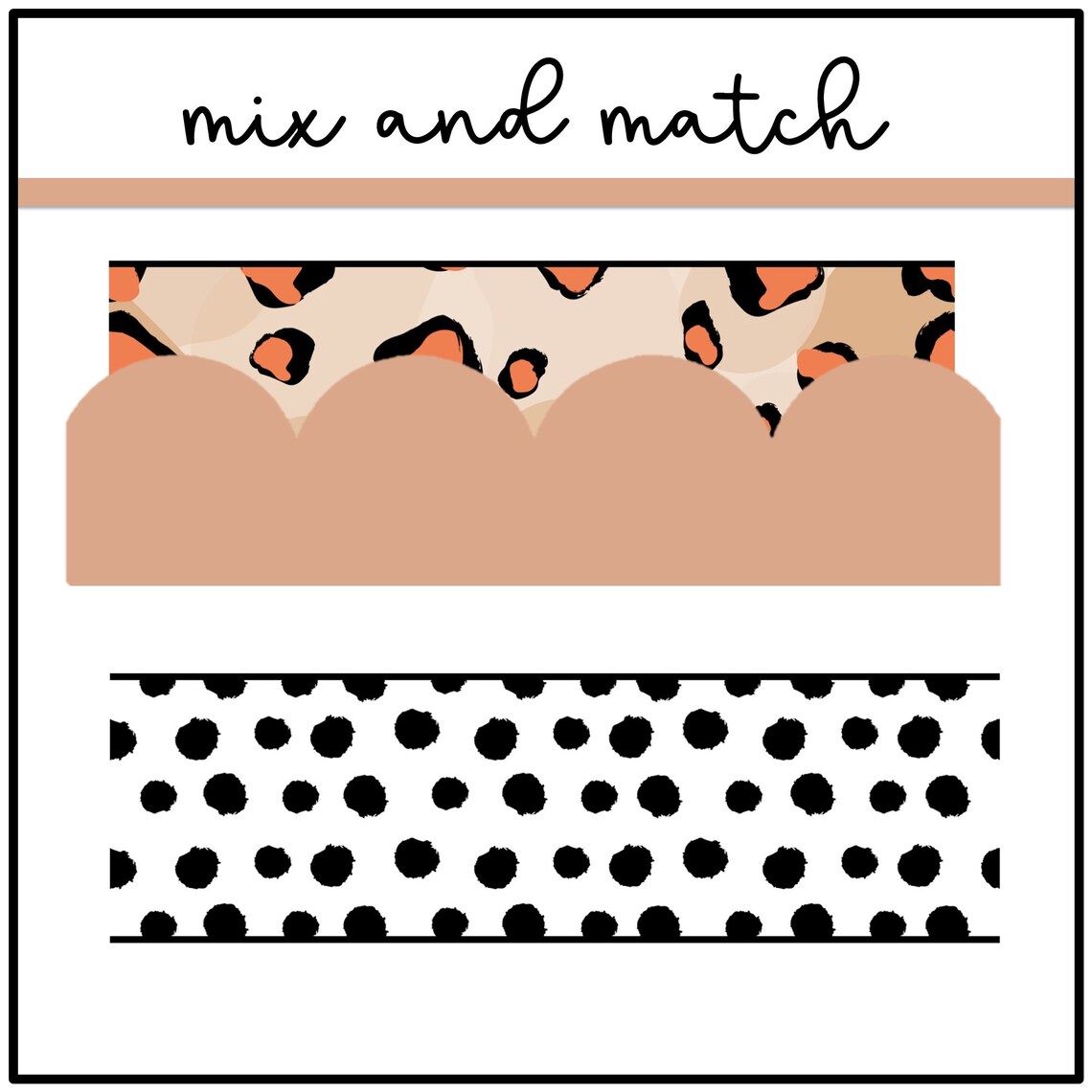Modern Leopard Bulletin Board Borders, Printable, Cheetah Classroom ...
