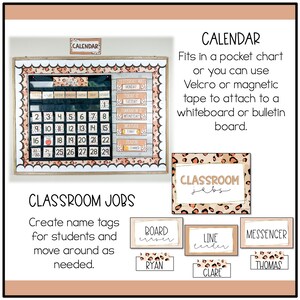 MODERN LEOPARD Classroom Decor Bundle | Editable | Cheetah | Boho Chic ...