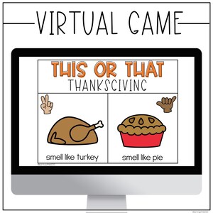 Thanksgiving Digital Game | This or That | Would You Rather - Etsy