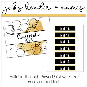 Bee Classroom Decor | Classroom Jobs - Etsy