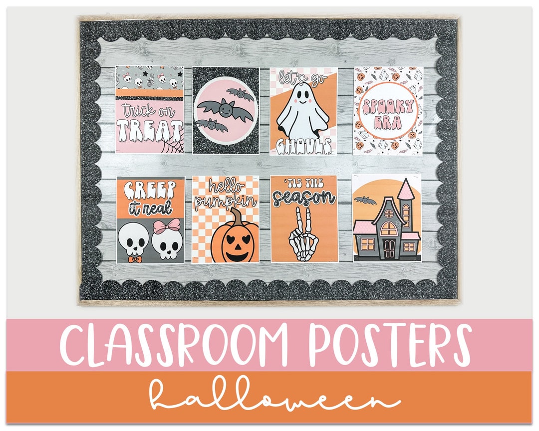 Halloween Classroom Posters Classroom Decor - Etsy
