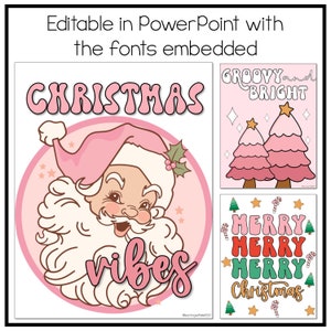 Christmas Classroom Posters | Classroom Decor | Retro - Etsy