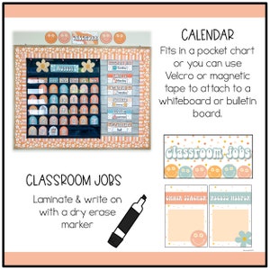 Boho Retro Classroom Decor Bundle | Editable | Groovy | Daisy | Rainbow ...