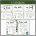 Eucalyptus and Gold Meet the Teacher | Teacher Letter - Etsy