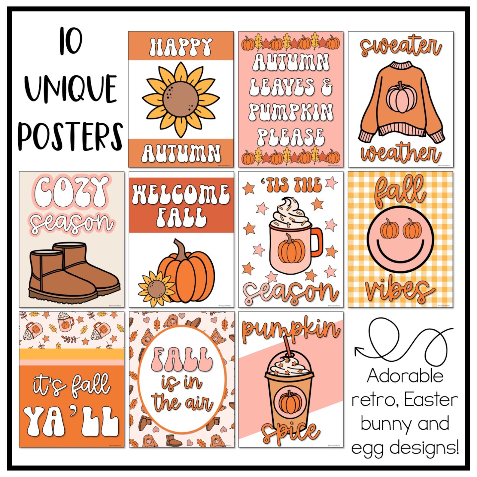 Fall Classroom Posters, Classroom Decor - Etsy