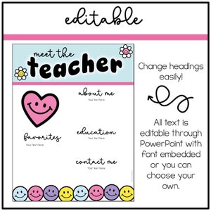 Happy Brights Meet the Teacher, Teacher Introduction Letter, Bright ...