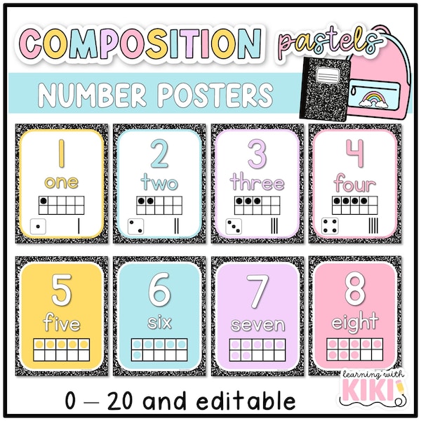 Number Poster - Etsy