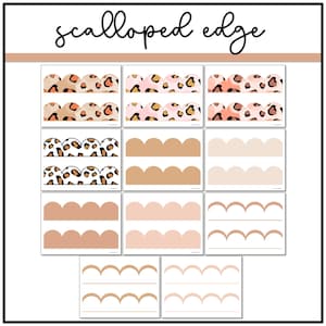 Modern Leopard Bulletin Board Borders, Printable, Cheetah Classroom ...