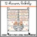 Retro 10 Drawer Rolling Cart Label, Retro Cart Labels, Groovy Classroom ...