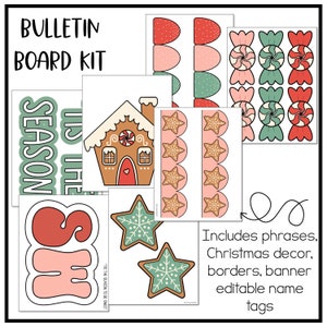 Christmas Bulletin Board Kit, Classroom Decor - Etsy