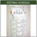 Eucalyptus and Gold Classroom Decor | Classroom Schedule - Etsy