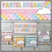 Pastel Bulletin Board Letters Daisy Letters Rainbow - Etsy