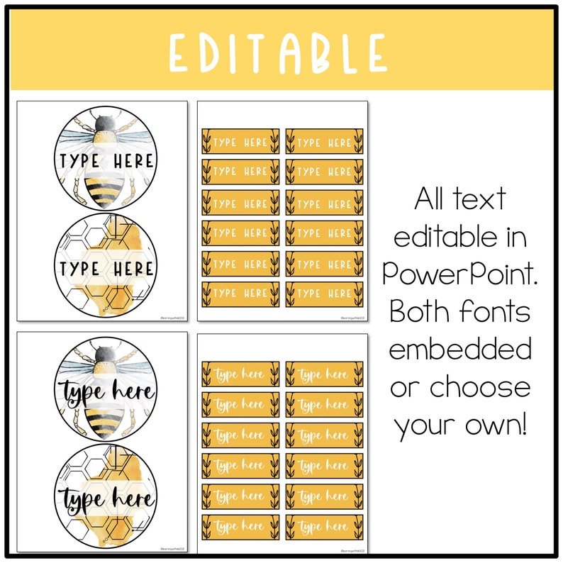 Bee Birthday Display Bulletin Board Bee Eucalyptus - Etsy