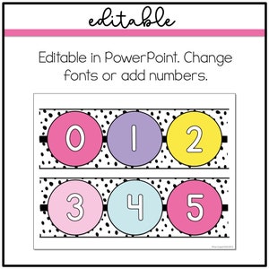 Classroom Number Line Display | Happy Brights Classroom Decor ...