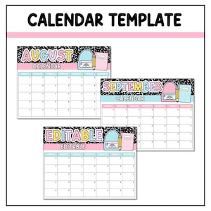 Back to School Newsletter Template | Editable | Composition Notebook ...