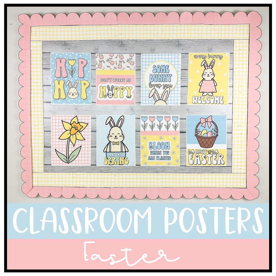 Easter Classroom Posters | Classroom Decor | Spring - Etsy