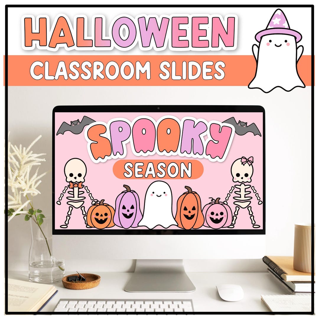 Halloween Classroom Slides | Powerpoint and Google Slides | Fall Decor ...