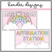 Pastel Affirmation Station | Classroom Decor | Mirror | Cloud - Etsy