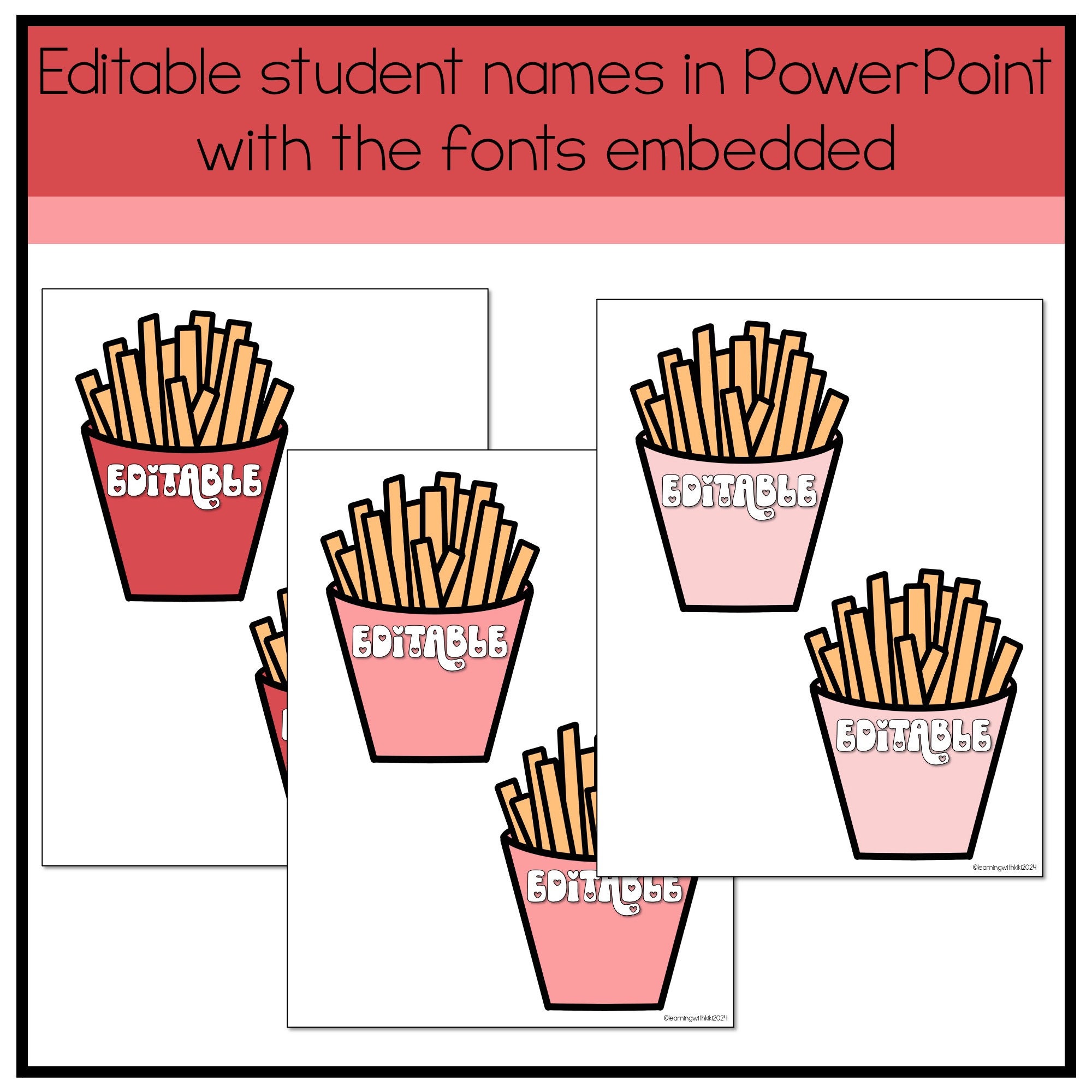 Valentine's Day Bulletin Board Kit | Classroom Decor | Retro | Fries ...
