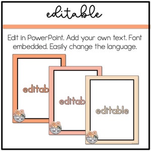 Disco Floral Number Posters, Retro Classroom Decor - Etsy