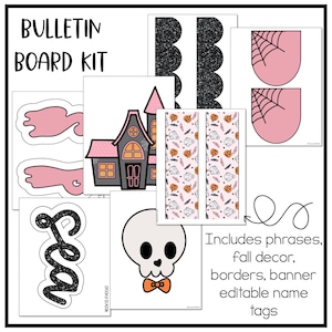 Halloween Bulletin Board Kit, Classroom Decor - Etsy