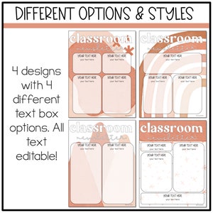 Boho Neutrals Classroom Newsletter | Boho Rainbow Classroom Decor - Etsy
