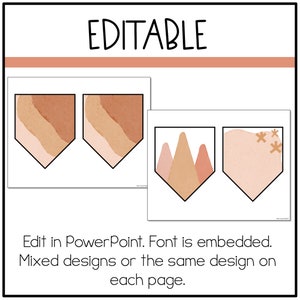 Boho Neutrals Classroom Decor | Bunting | Banner | Bulletin Board - Etsy