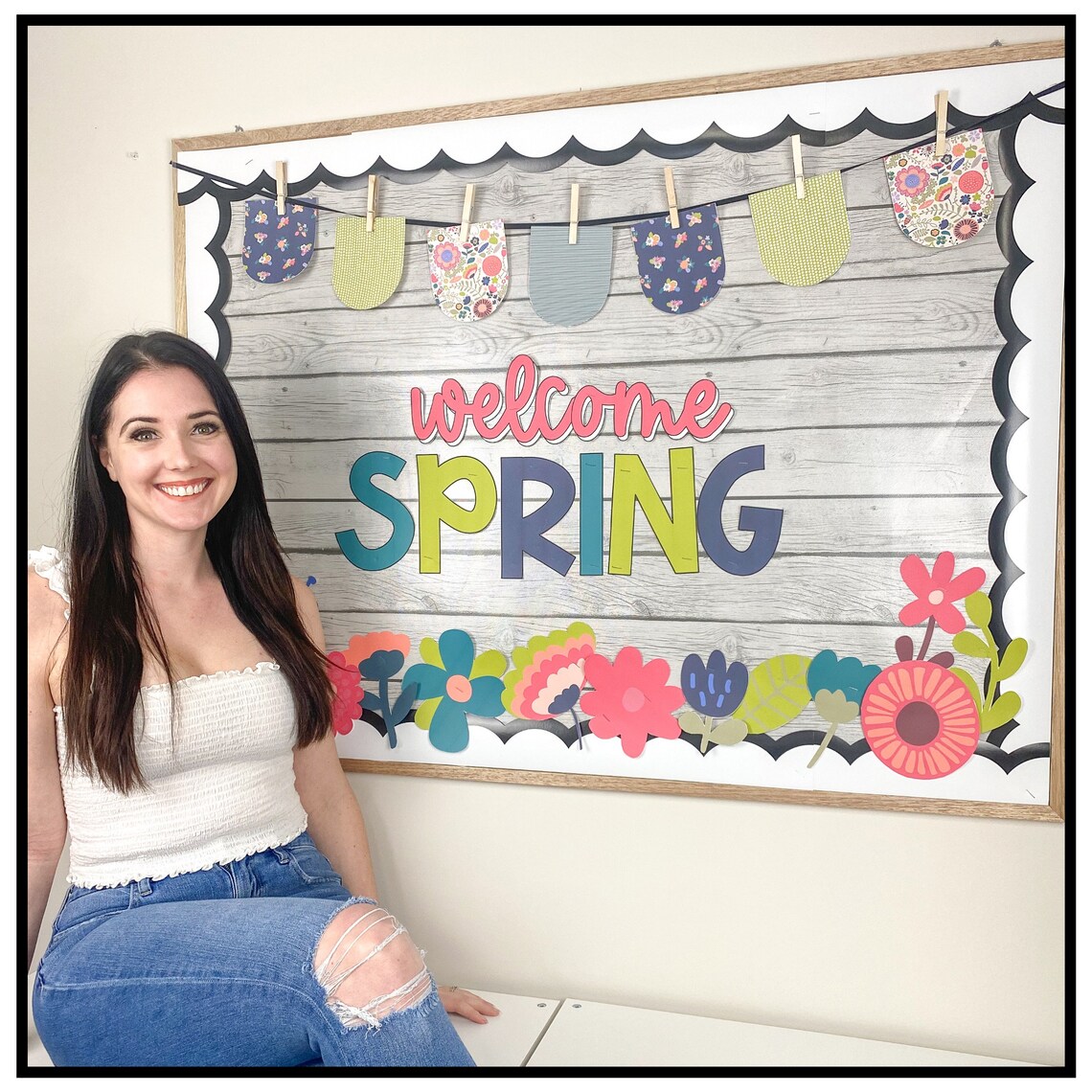 Spring Bulletin Board Kit Classroom Decor - Etsy