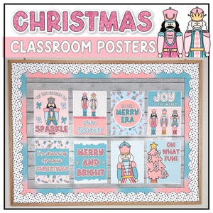 Christmas Classroom Posters | Classroom Decor | Pinkmas | Nutcracker - Etsy